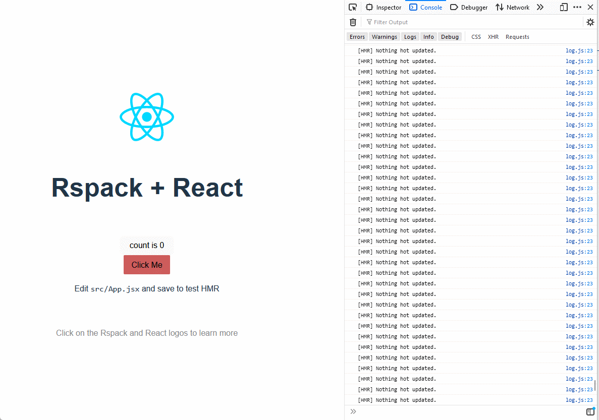 [Bug Report]: HMR module log circular printing · Issue #2169 · web-infra-dev/rspack · GitHub