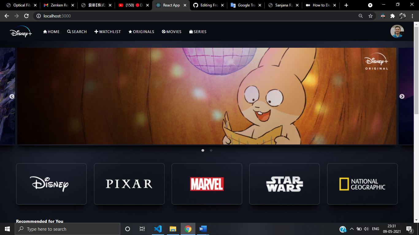 GitHub - sanjana17r/FrontEnd_Disney-: Front end of Disney+ website ...