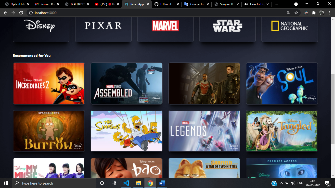 GitHub - sanjana17r/FrontEnd_Disney-: Front end of Disney+ website ...