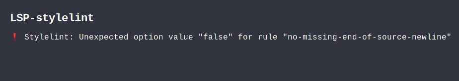 Displaying the wrong error: `no-missing-end-of-source-newline` · Issue ...