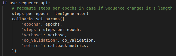 Recompute steps_per_epoch in training_generator.py::fit_generator · Issue #13038 · keras-team ...