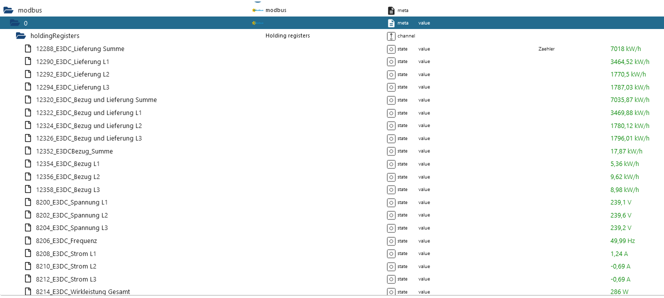 modbus.0 did not show already configurated and working holdingregisters. all other 3 instances ...