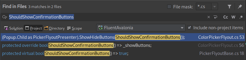 PickerFlyoutBase: ShouldShowConfirmationButtons has no effect · Issue #137 · amwx/FluentAvalonia ...