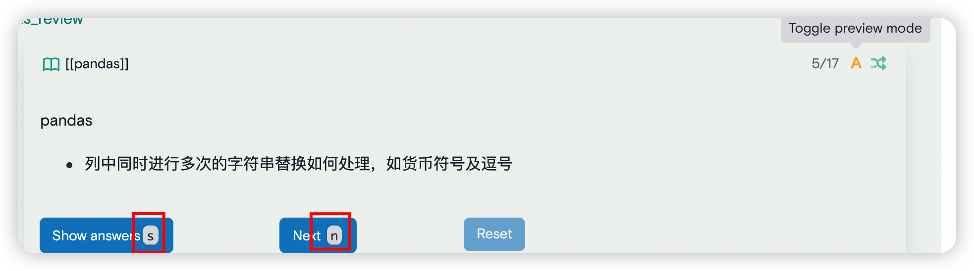 The Keyboard shortcuts doesn't work in cards preview mode · Issue #5944 ...