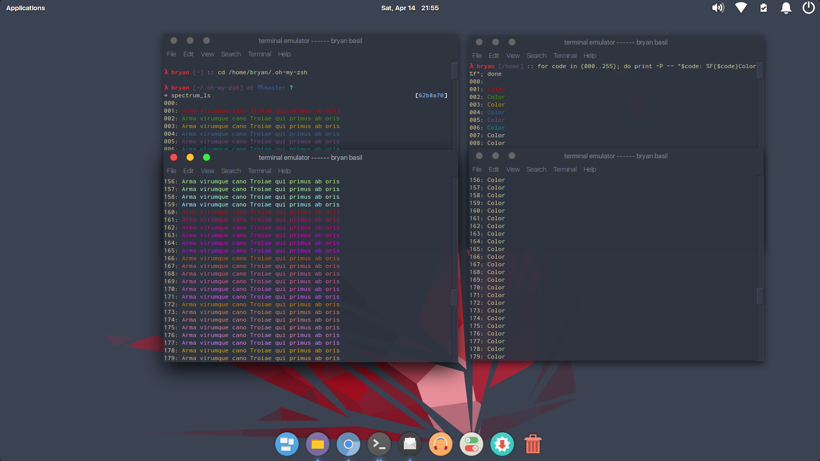 Colors display with spectrum command, but not in themes · Issue #6729 ...