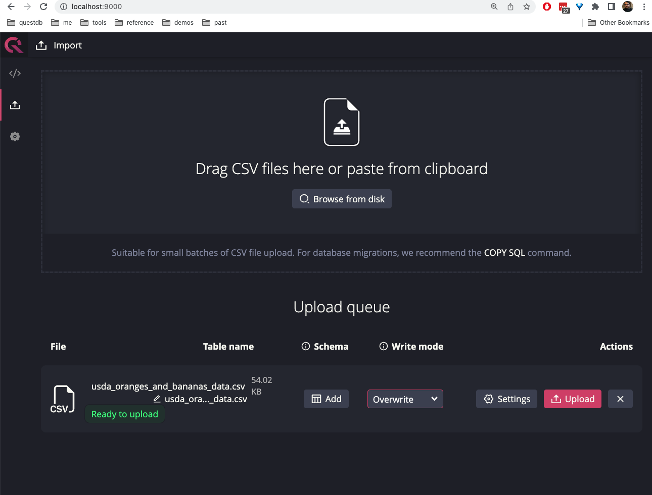 Bugui Import Ui Name Overlap When Narrow · Issue 145 · Questdbui 