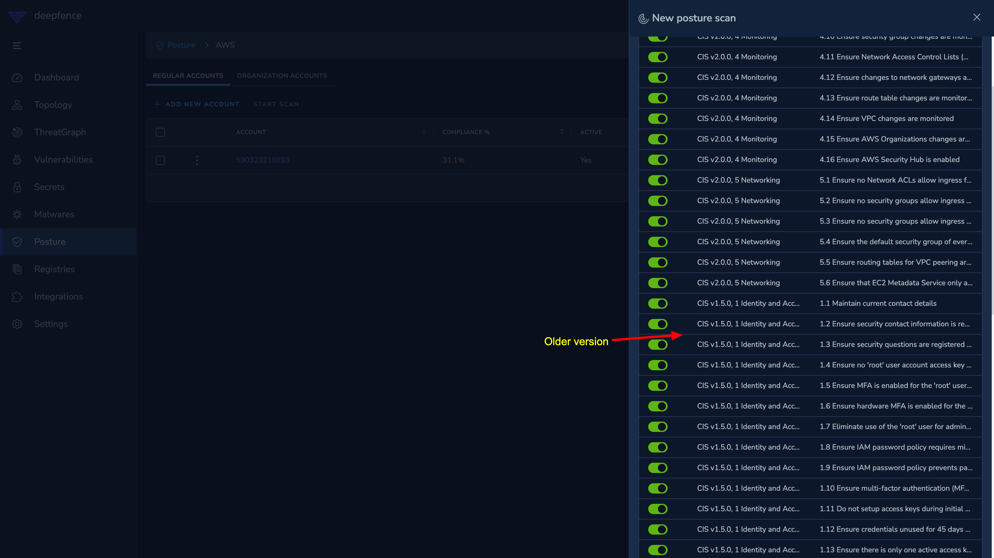 V2 Update Compliance Controls · Issue 1579 · Deepfencethreatmapper