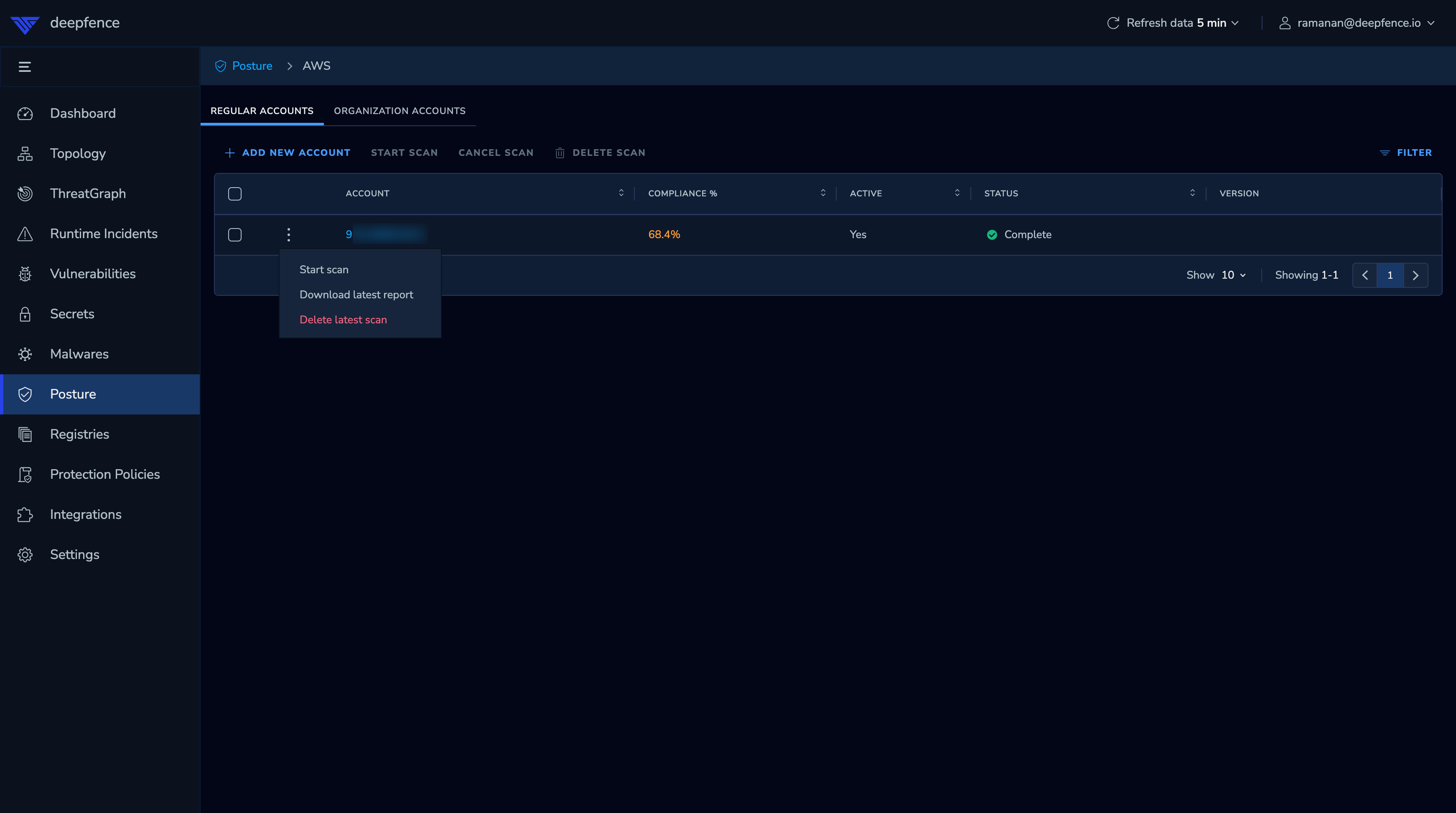 Option To Trigger Cloud Resources Synchronization Manually · Issue 1745 · Deepfence