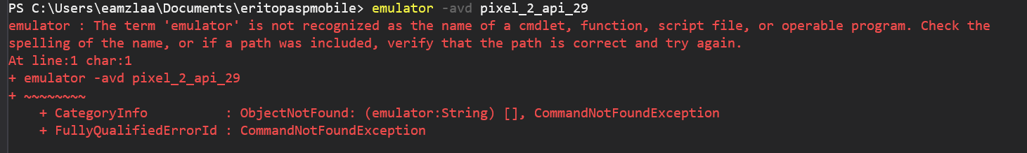 Emulator command is not found · Issue #3526 · Dart-Code/Dart-Code · GitHub