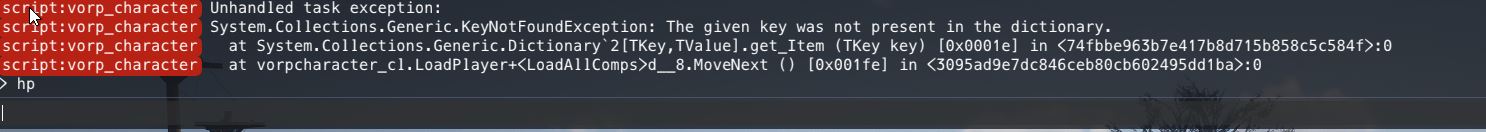Unhandled Task execption · Issue #16 · VORPCORE/VORP-Character · GitHub