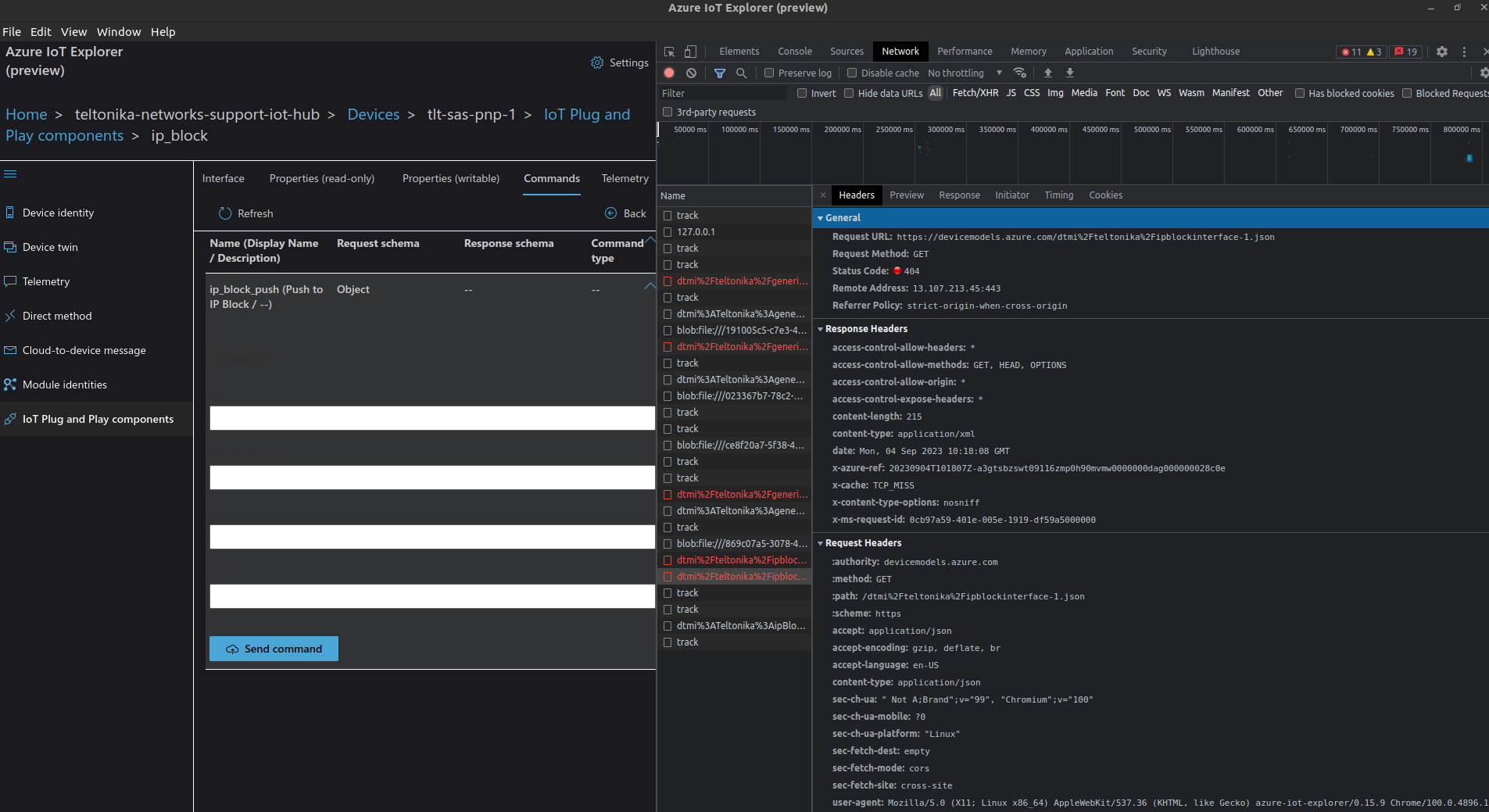 [BUG] Plug and Play Command request informational fields not rendered · Issue #638 · Azure/azure ...