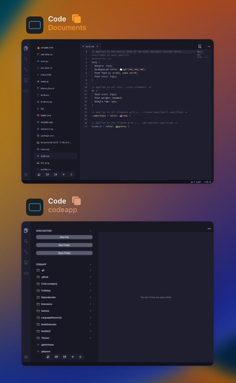 Suggestions for Multiple App Installations · Issue #901 · thebaselab/codeapp · GitHub