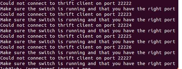 could not connect to thrift client to port · Issue #596 · p4lang/behavioral-model · GitHub