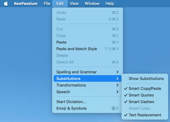Disable Text Replacement (spelling correction) on macOS · Issue #223 · keepassium/KeePassium ...