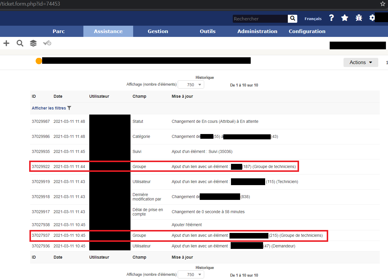 Duplicate entry for key 'glpi_groups_tickets.unicity' · Issue #8823 · glpi-project/glpi · GitHub