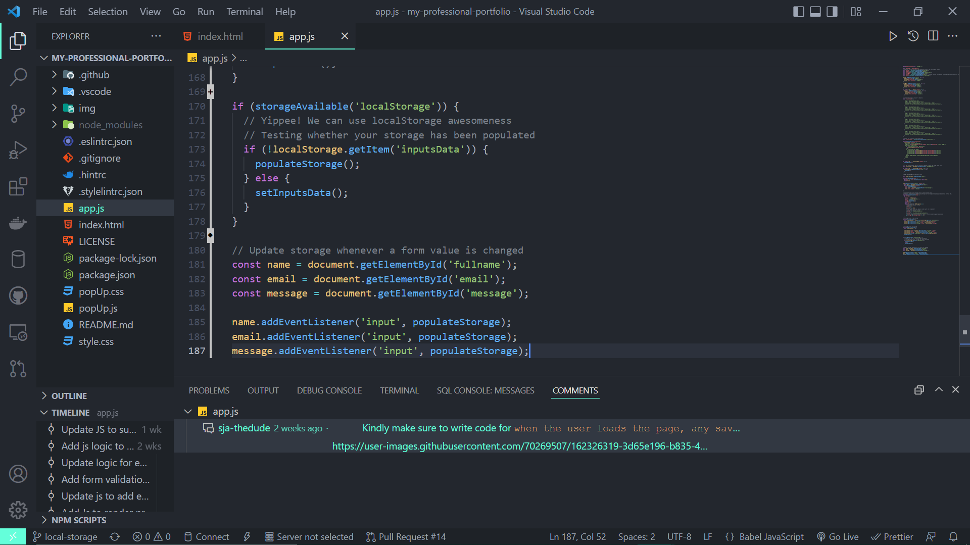 The Terminal Comments Window Opens Automatically In An Infinite Loop Each Time I Open The File