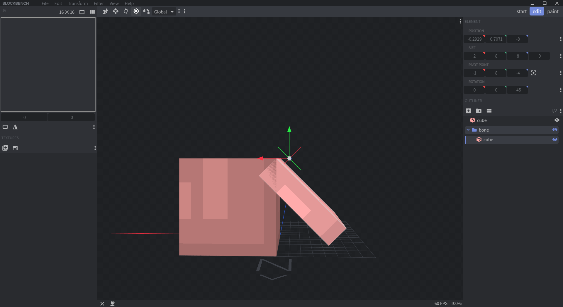 [Issue] Undo function has weird behaviour with pivots in modded entity ...