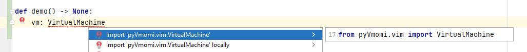Invalid Automatic Type Import · Issue 1025 · Vmwarepyvmomi · Github