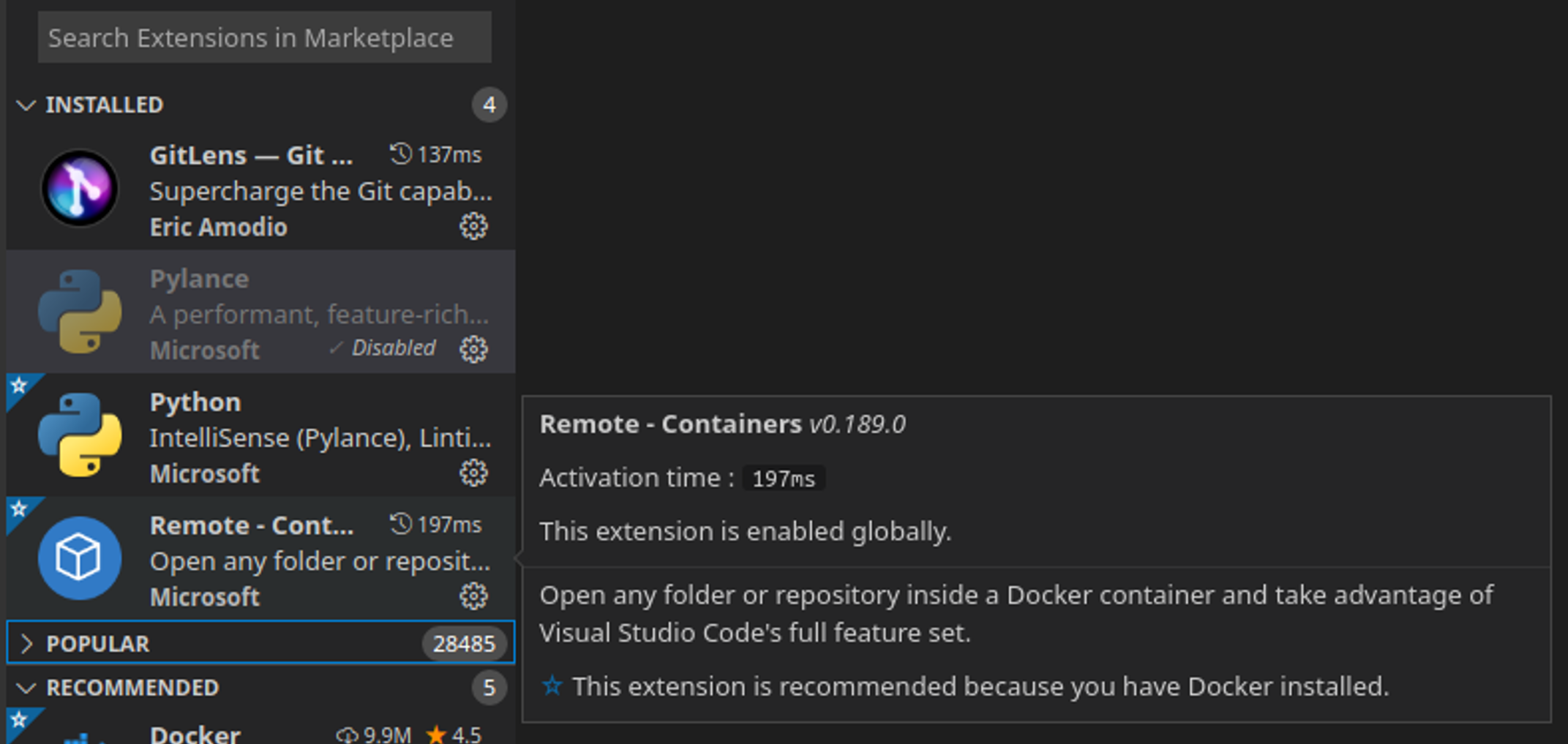 Custom Extension Hovers After Installing The Hover Still Shows The Recommendation Text · Issue 
