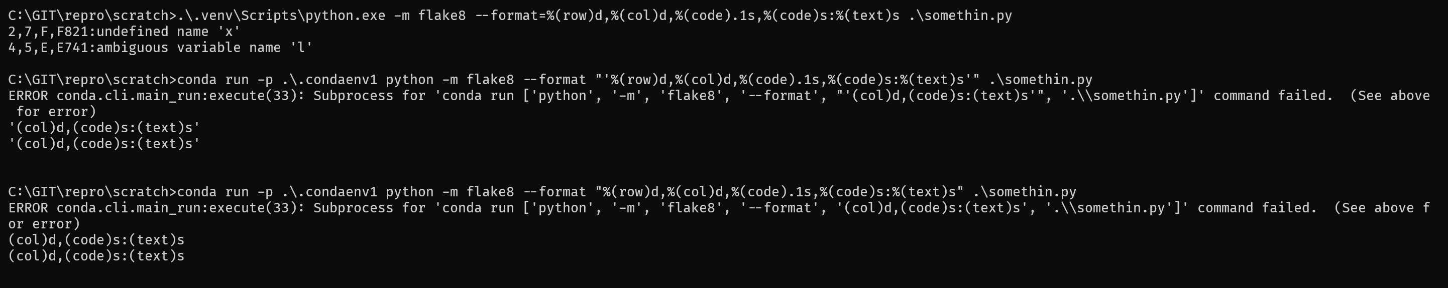 `conda run` fails at quoting command parameters · Issue #10972 · conda ...