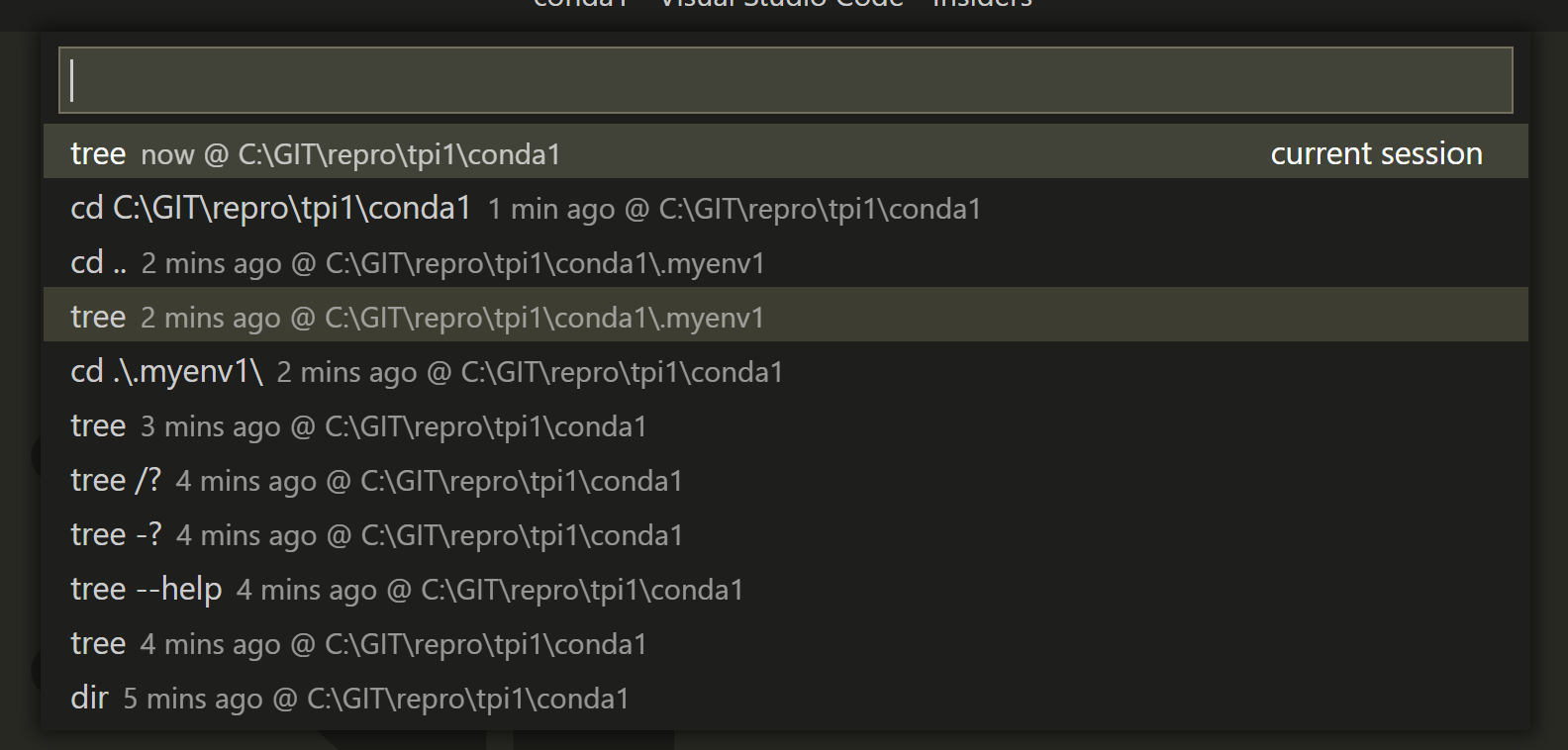 Terminal Running From Recent Command Does Not Run From Where It Was Previously Run · Issue