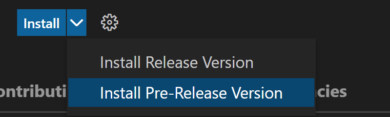 Can't install release version of 'ms-python.isort' extension because it has no release version ...