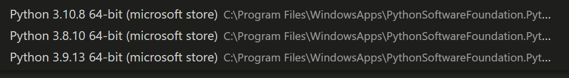 Python From `program Files Windowsapps` Cannot Be Run Directly That Should Not Be Shown In