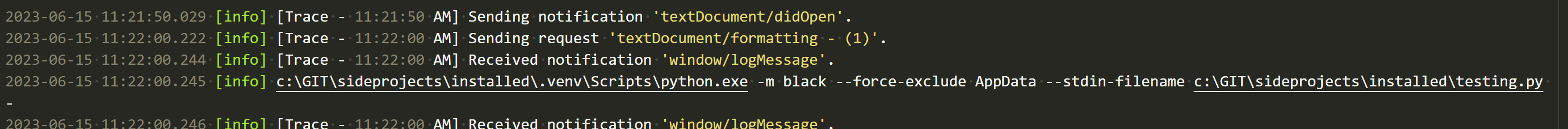 `black-formatter.args` doesn't work · Issue #251 · microsoft/vscode-black-formatter · GitHub