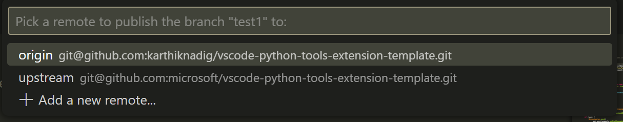 Publish Branch Should Show Remote Picker · Issue 5120 · Microsoftvscode Pull Request Github