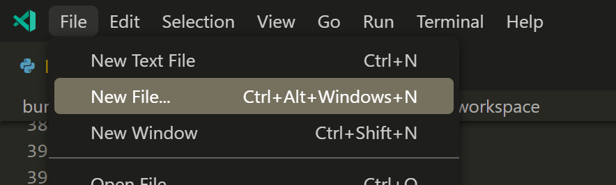 New File: `alt+crtl+N` does not show that it requires `super` · Issue #183852 · microsoft/vscode ...