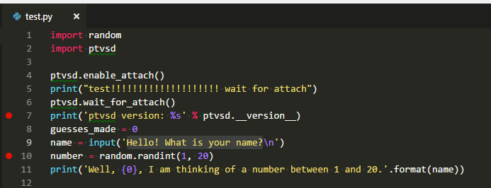 Breakpoints don't hit on attach · Issue #448 · microsoft/ptvsd · GitHub