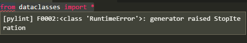 Runtimeerror When Using Pylint · Issue 2081 · Microsoftvscode Python