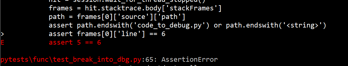 breakpoint() function breaks on different lines on different platforms · Issue #1087 · microsoft ...