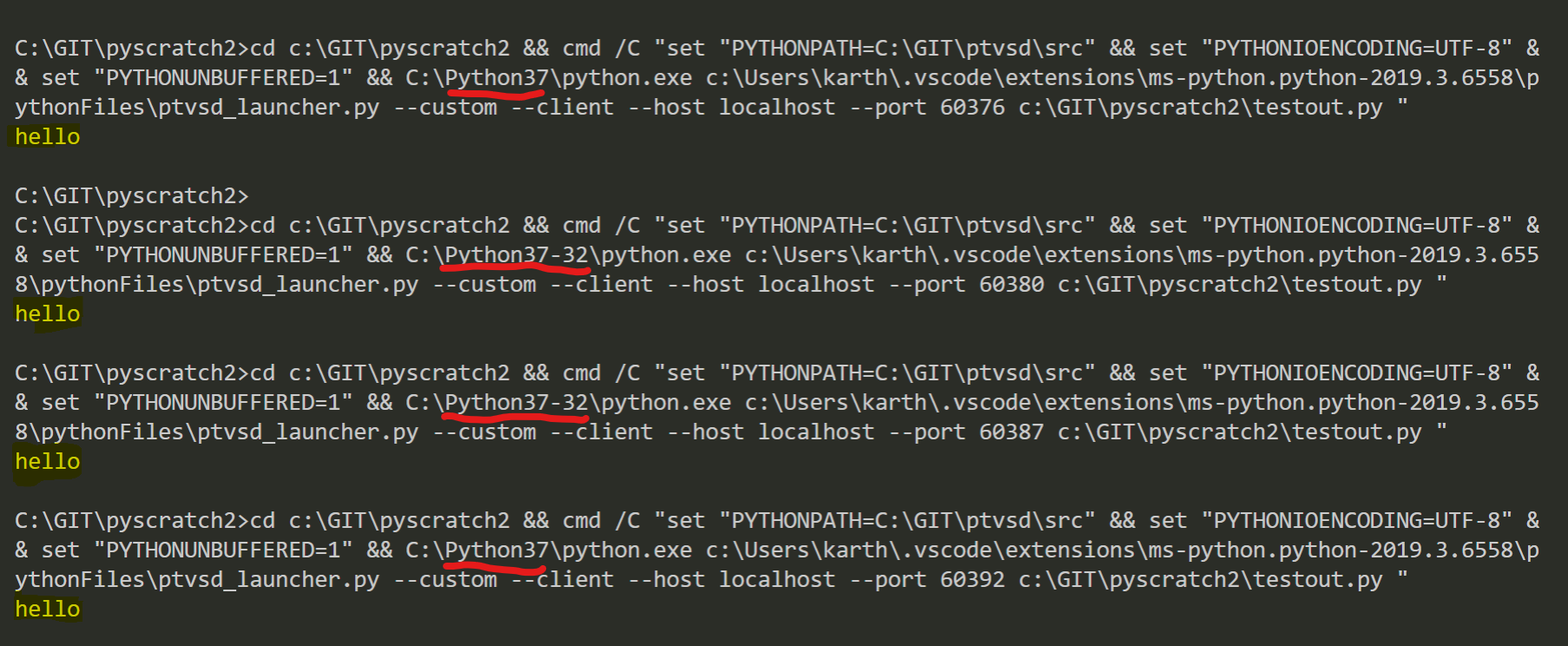 Print Does Not Produce Output In Vs Code · Issue 1377 · Microsoftptvsd · Github