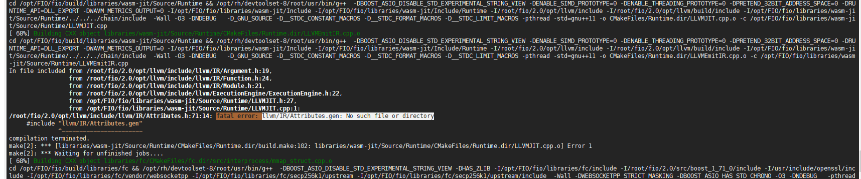 Build fail · Issue #19 · fioprotocol/fio.start · GitHub