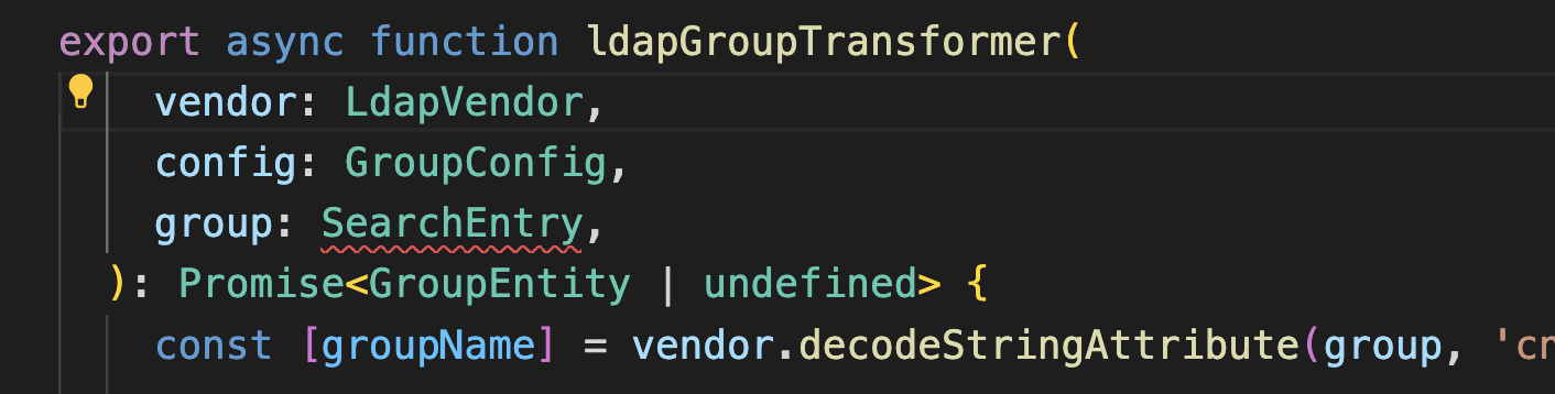 🐛 Bug Report: Missing export for searchEntry type in the ldapgroup Transformer · Issue #17178 ...