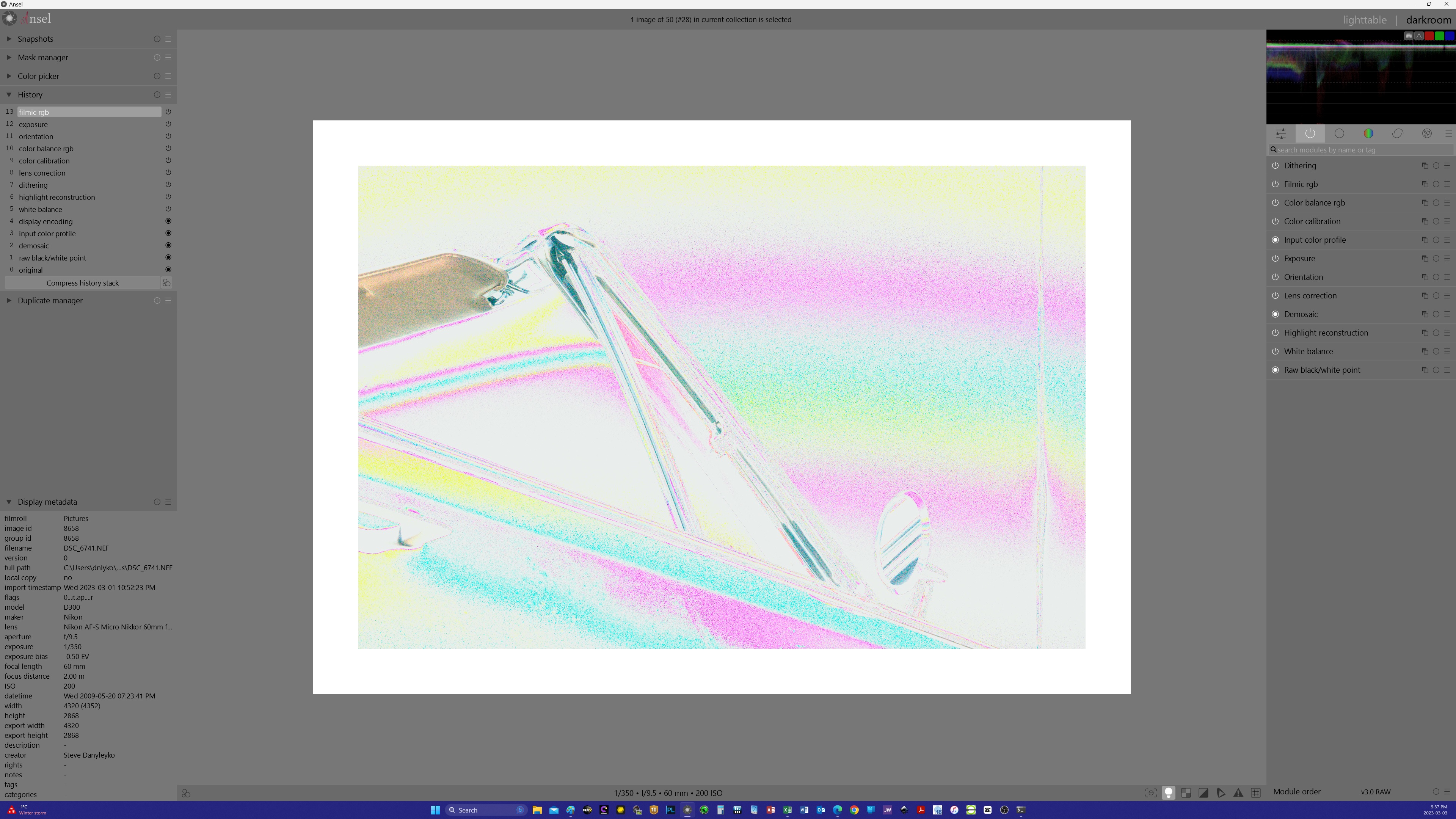 Very Different Initial Rendering of some Nikon NEF RAW File · Issue #113 · aurelienpierreeng ...