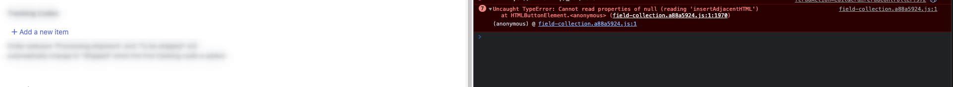 "Add a new item" in empty CollectionField is broken · Issue #5732 · EasyCorp/EasyAdminBundle ...
