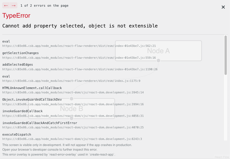 Edge error on selection when defaultEdges are connected to Redux store · Issue #1993 · xyflow ...