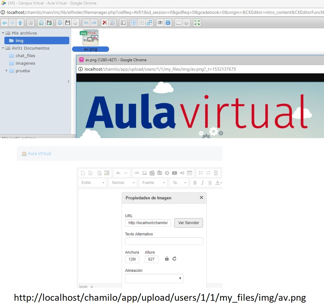 Problemas con postear imagenes en cursos · Issue #2604 · chamilo/chamilo-lms · GitHub