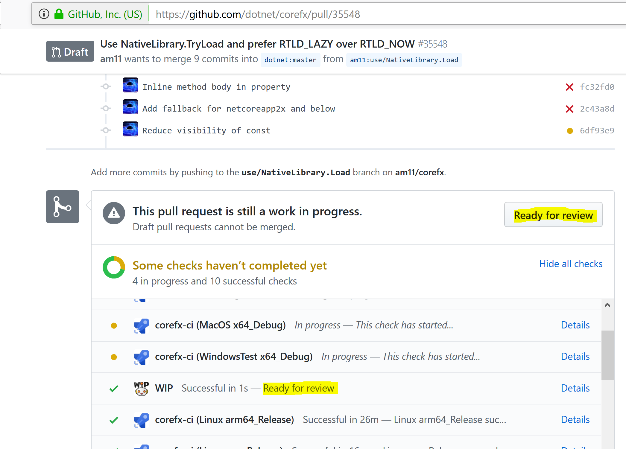 WIP bot?! · Issue #9166 · dotnet/runtime · GitHub