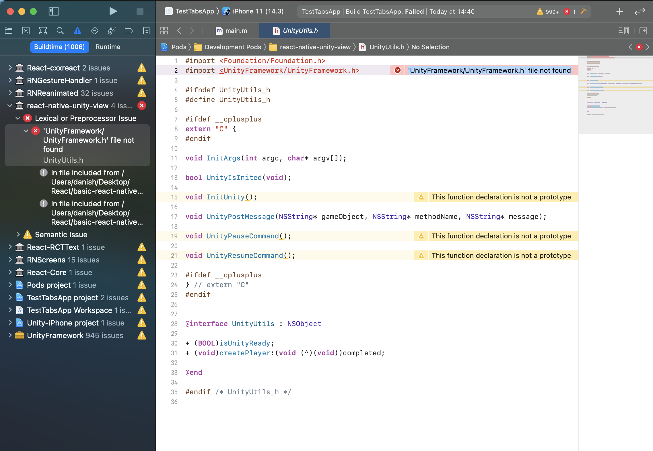 Ios Build Fail · Issue 8 · Asmadsenreact Native Unity View · Github 4116