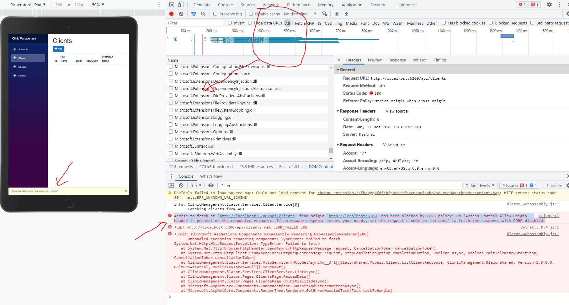 api/clients is blocked by CORS policy · Issue #35 · ardalis/pluralsight-ddd-fundamentals · GitHub