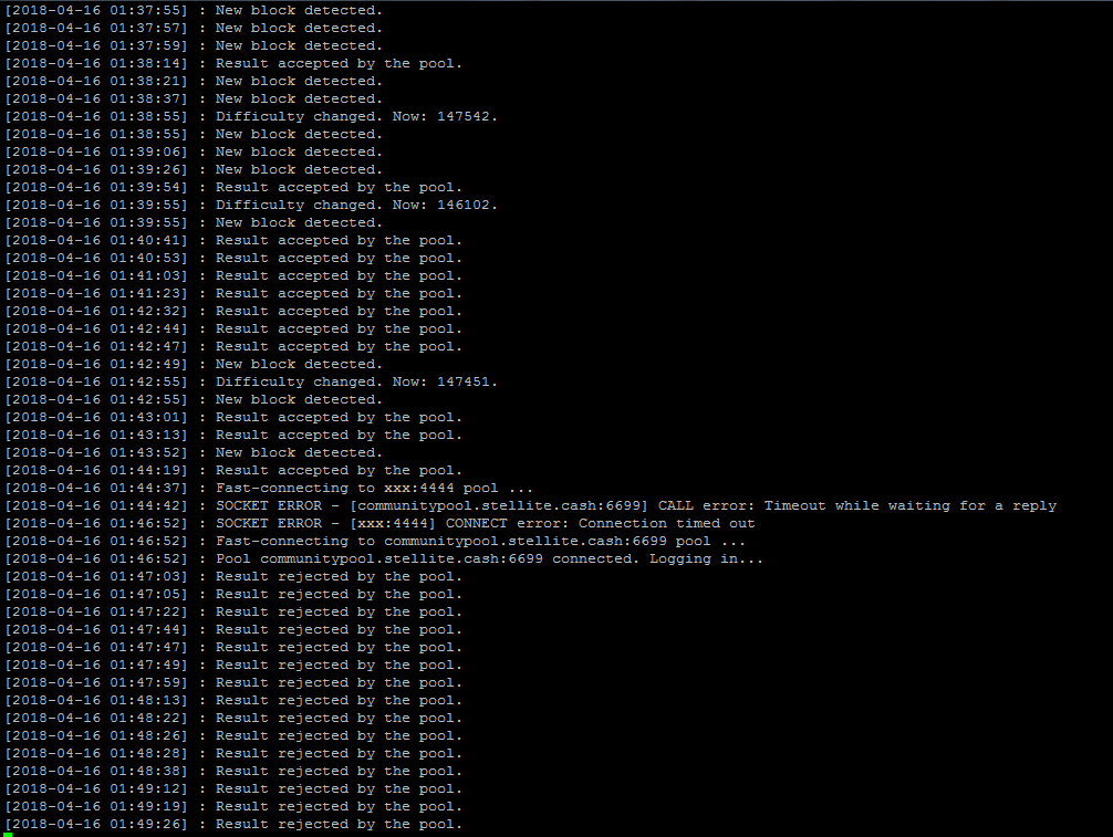 CALL error : Time out while waiting for a reply · Issue #1433 · fireice-uk/xmr-stak · GitHub