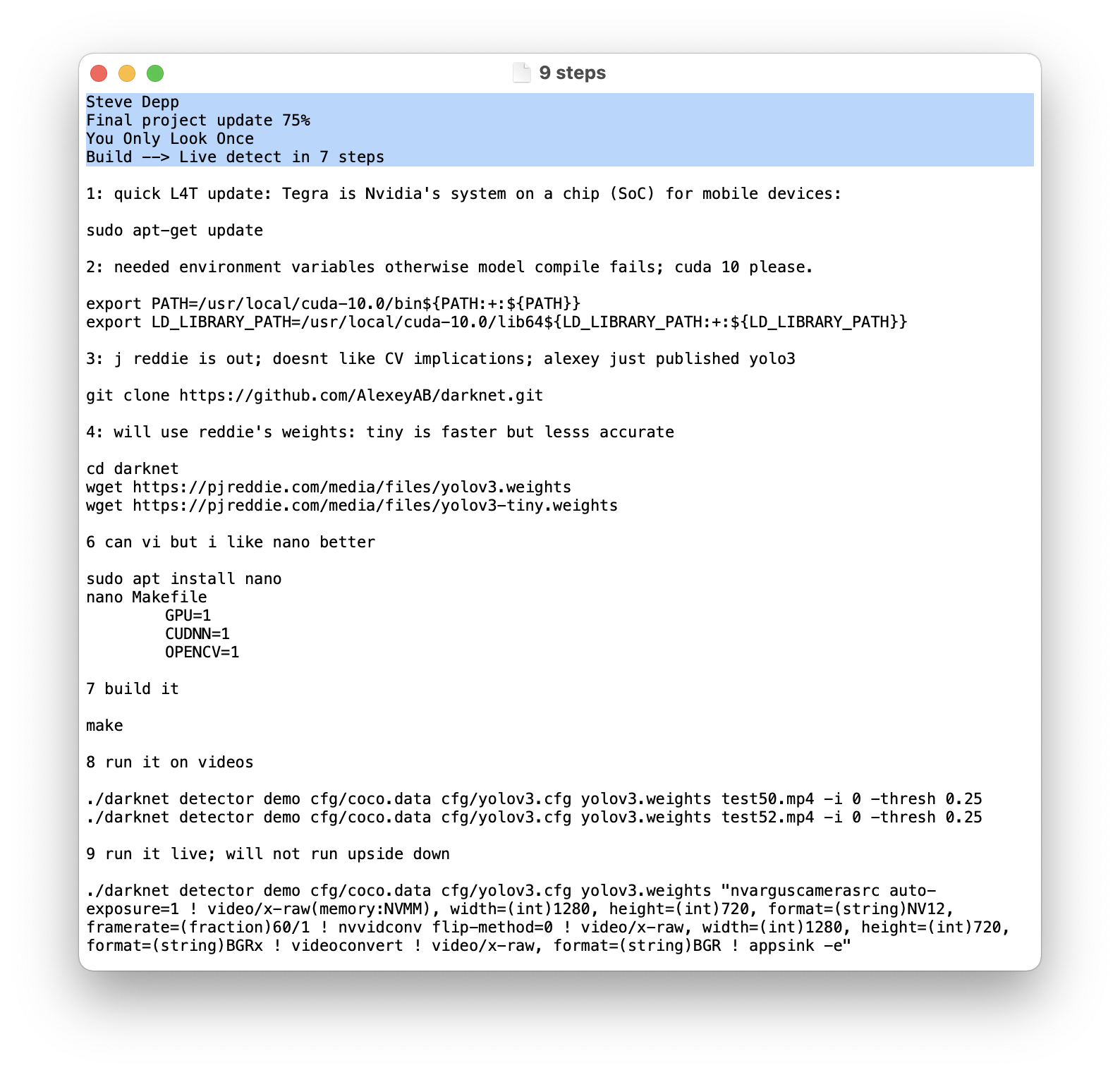 GitHub - stevedepp/YOLO_Classification_JetsonNano: tgif project: a day ...