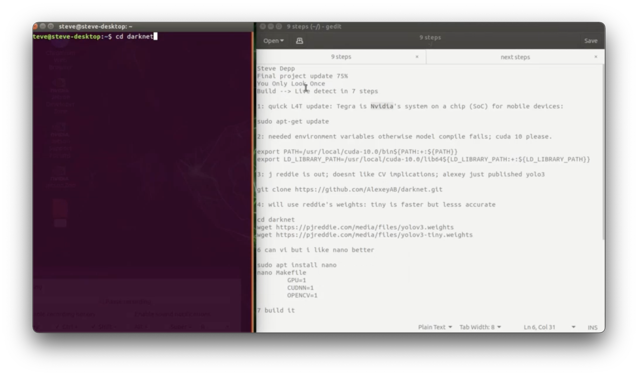 GitHub - stevedepp/YOLO_Classification_JetsonNano: tgif project: a day ...