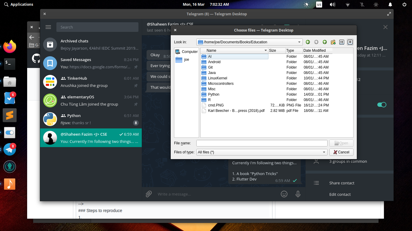 🐞: "Attach file" opens Qt window not the default dialog-box · Issue #7390 · telegramdesktop ...