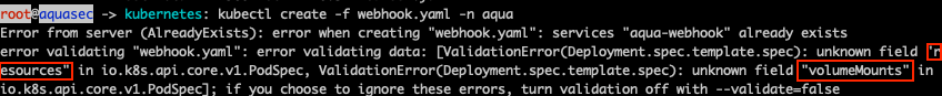 Error Validating Data Validationerrordeploymentspectemplatespec Unknown Field 