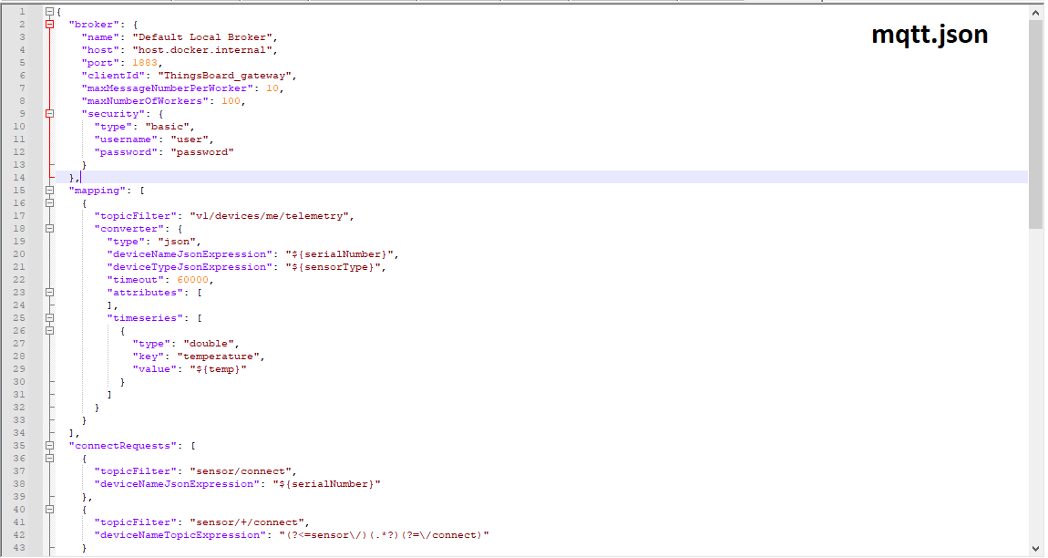 Need support in establishing communication with Thingsboard Gateway via ...
