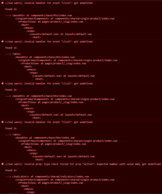 Invalid Handler For Event Click Got Undefined · Issue 9294 · Nuxtnuxt · Github